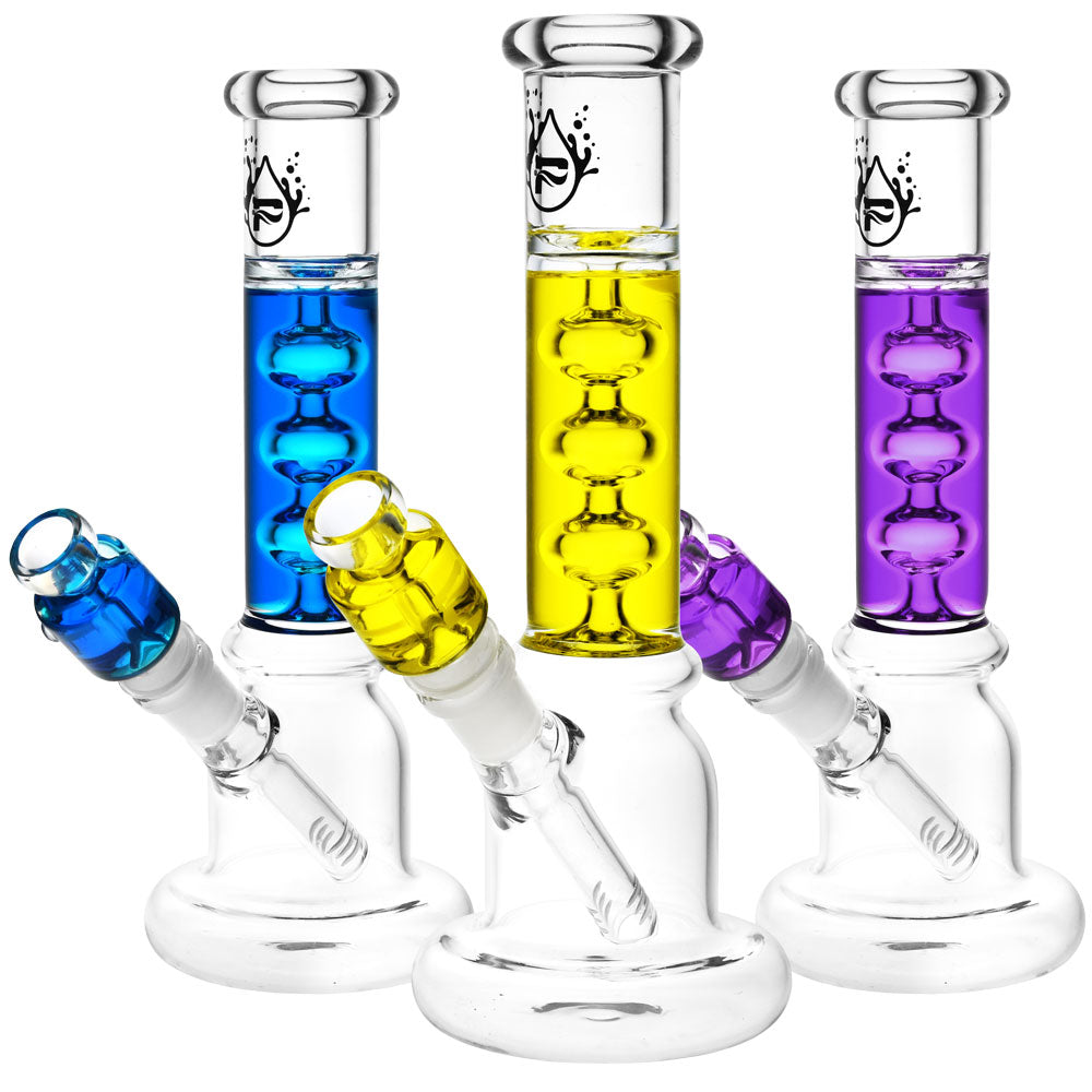Pulsar Frost Bubbles Glycerin Water Pipe -9.75"/14mm F/Clrs Vary ...