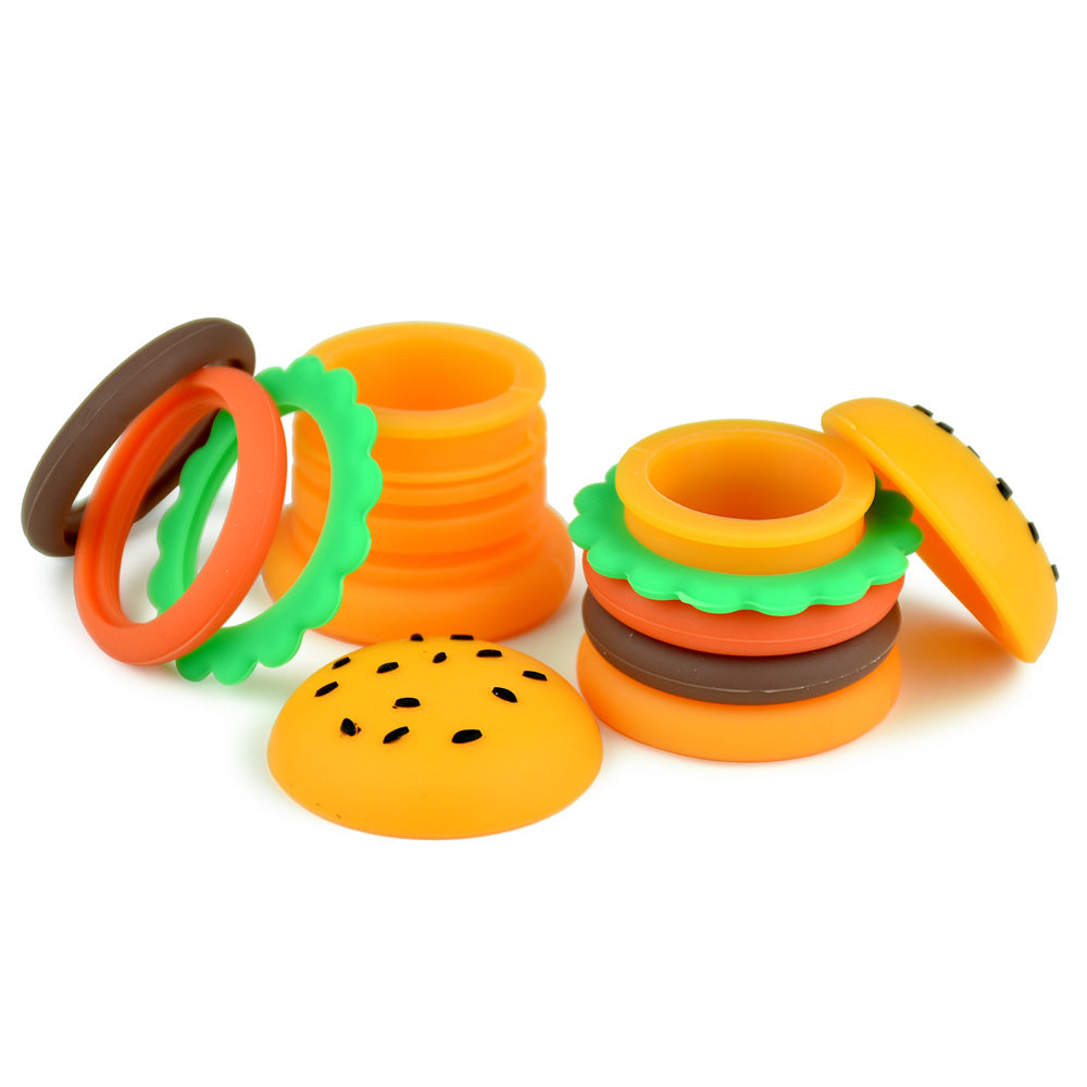Silicone Hamburger Storage Container - 5ml - 40PC DISPLAY – Autobongs