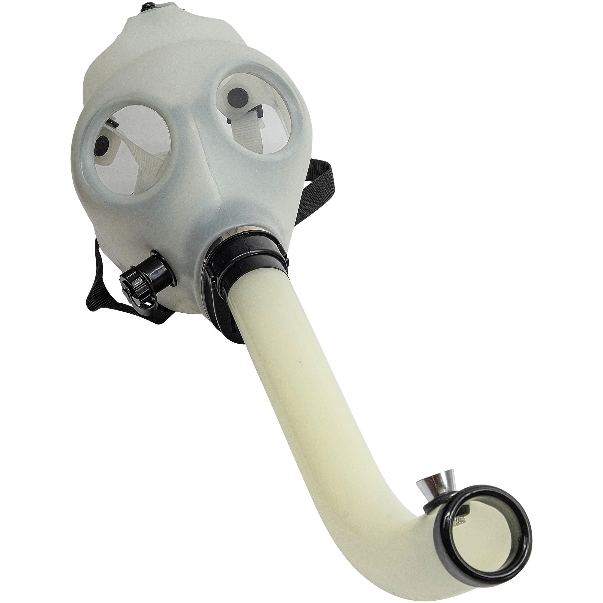 Acrylic Glow In The Dark Curved Steamroller Tube Gas Mask – Autobongs